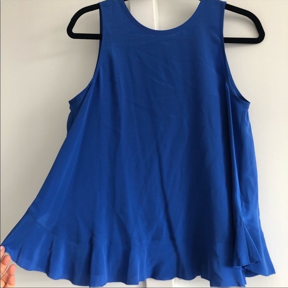 Parker | Tops | Royal Blue Silk Top | Poshmark